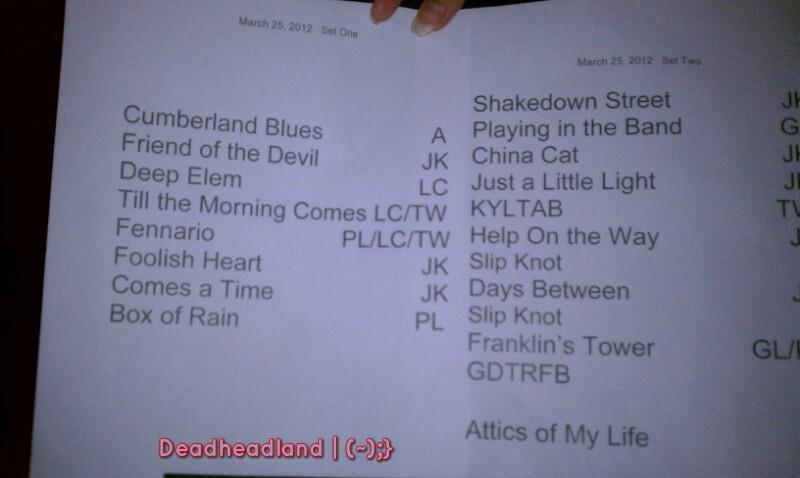 Deadheadland | (~);} | Phil Lesh and Friends, The Grate Room, Terrapin ...